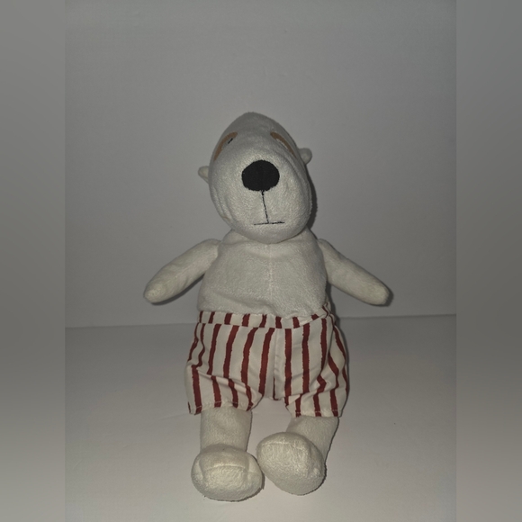 IKEA | Toys | Ikea Vanlighet Plush Dog Stuffed Animal White Puppy Red ...